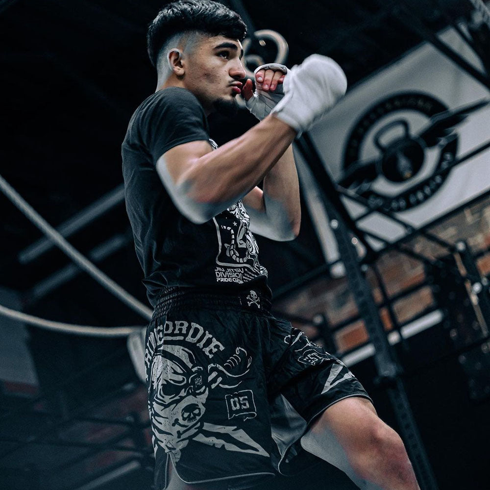Fight Short MMA PRiDEorDiE "PIRATE" - Noir